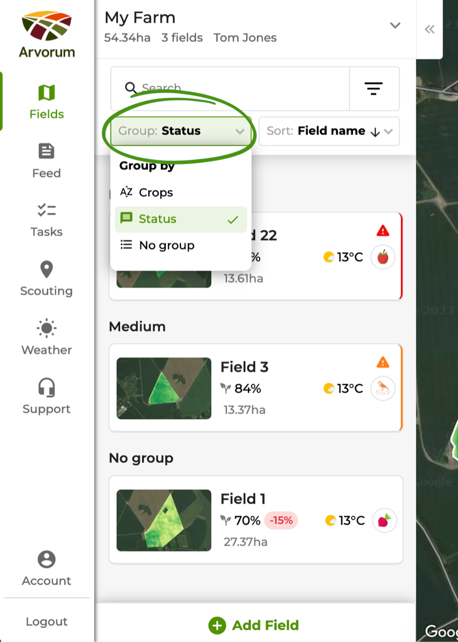 How to use the field list & filters – Arvorum - Help Center