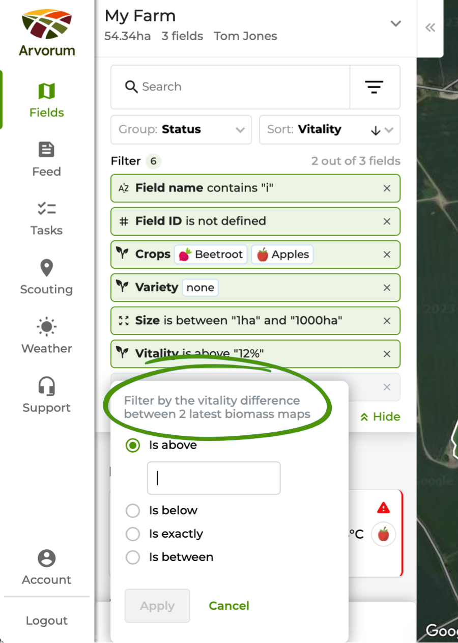 How to use the field list & filters – Arvorum - Help Center