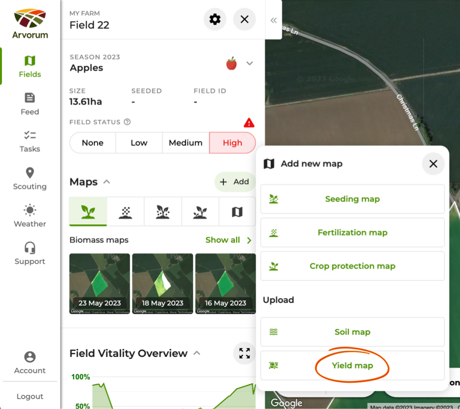 What are yield maps and how to upload them? – Arvorum - Help Center