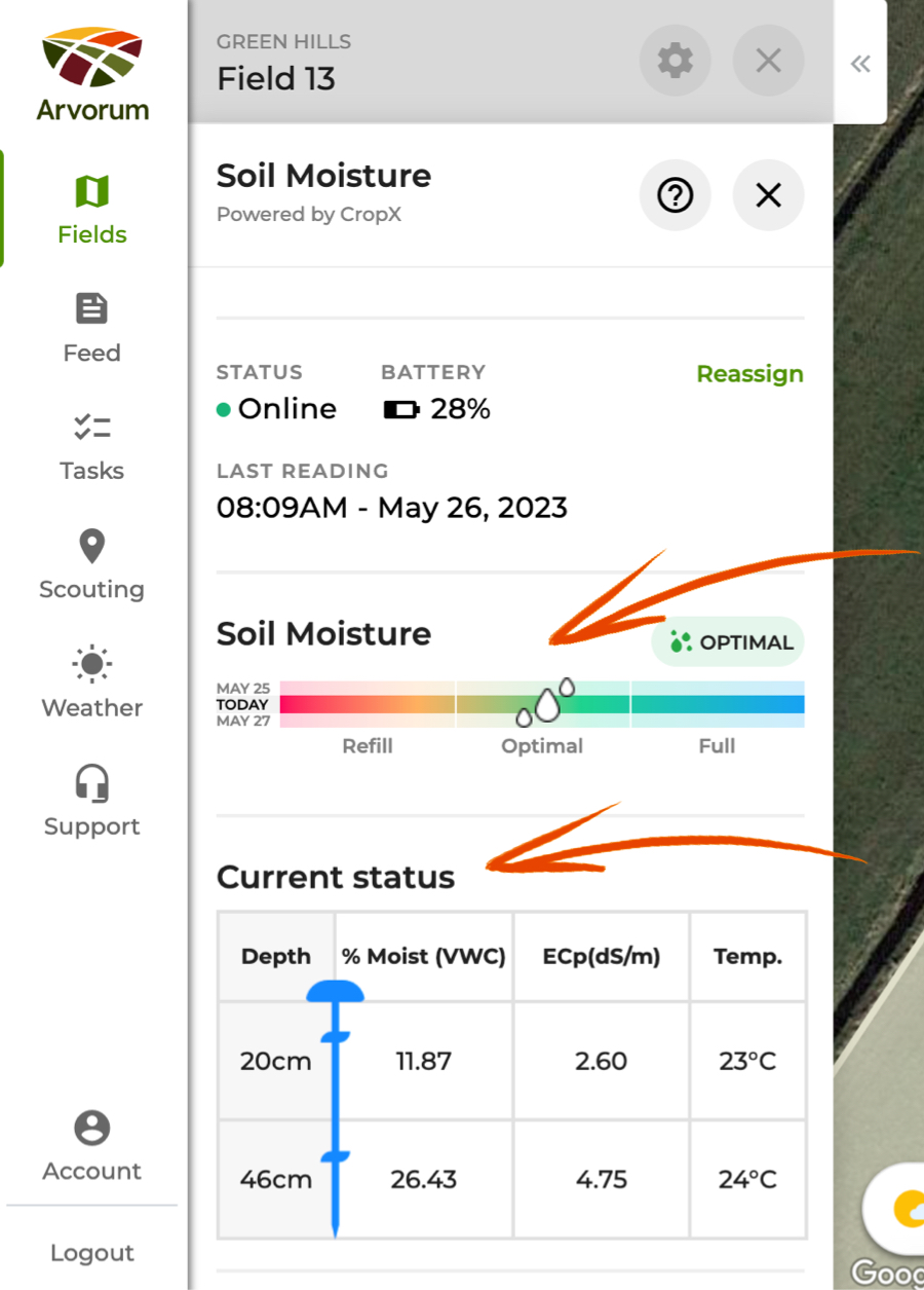 How to benefit from using CropX and Arvorum integration? – Arvorum - Help Center