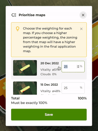 Stacking maps while creating seeding map – Arvorum - Help Center