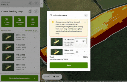Stacking maps while creating seeding map – Arvorum - Help Center