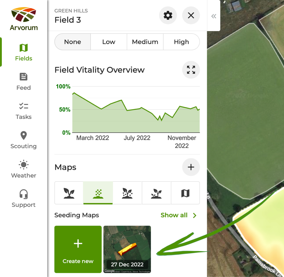 Exporting application maps to a terminal – Arvorum - Help Center